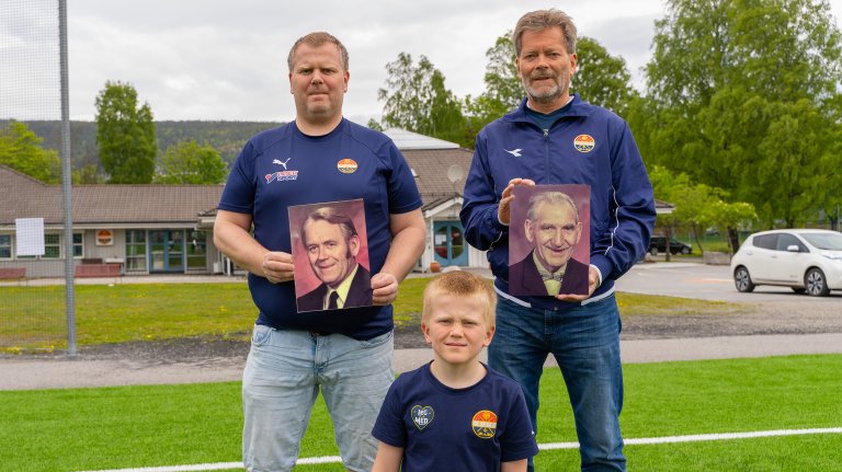 Fem generasjoner Bjørnsen er med / Strømsgodset Fem generasjoner Bjørnsen er med / Strømsgodset